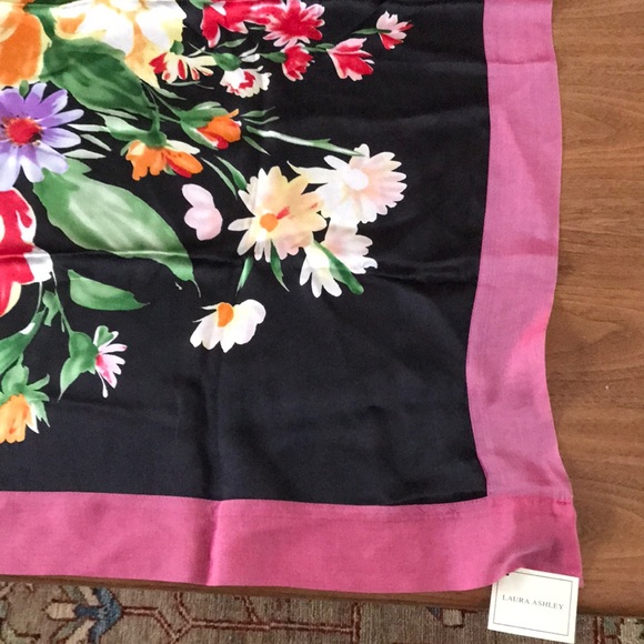 Laura Ashley | Accessories | Nwt Laura Ashley Silk Scarf | Poshmark
